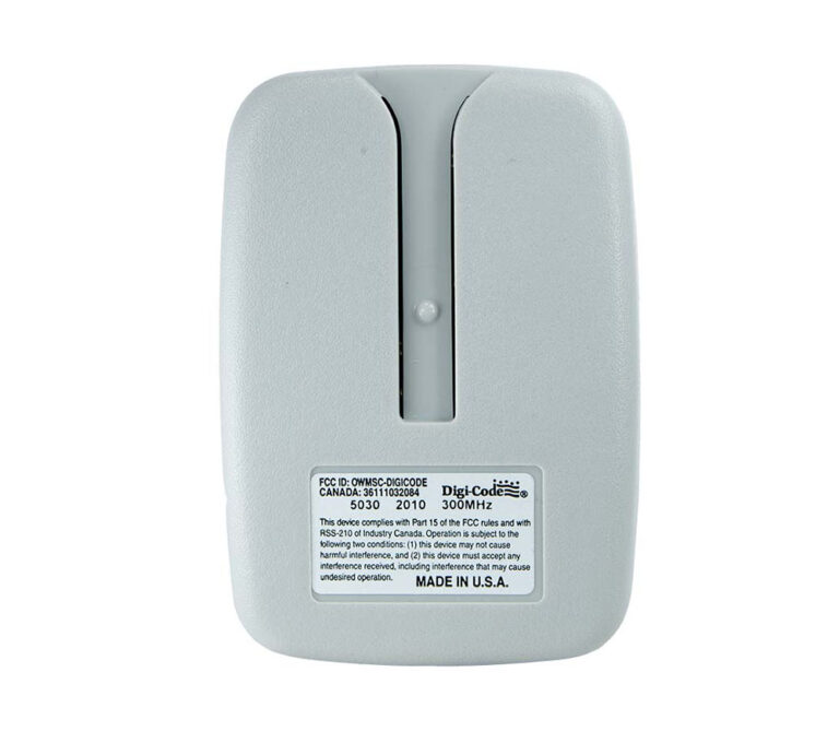 Digi-Code DC-5030 300MHz 3 Button Visor Remote Control.